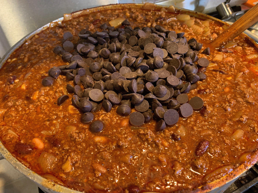 Haleakala Ranch Beef and Bean Chili with Maui Ku'ia Estate Chocolate