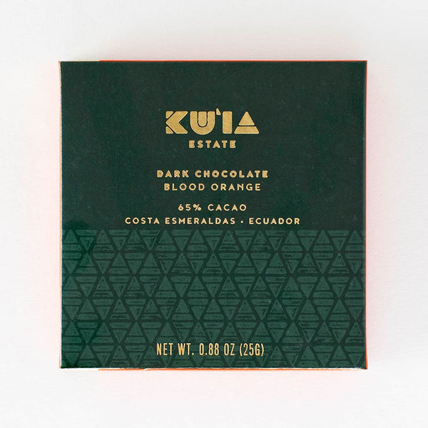 Blood Orange Dark Chocolate Bar | Maui Ku'ia Estate Chocolate